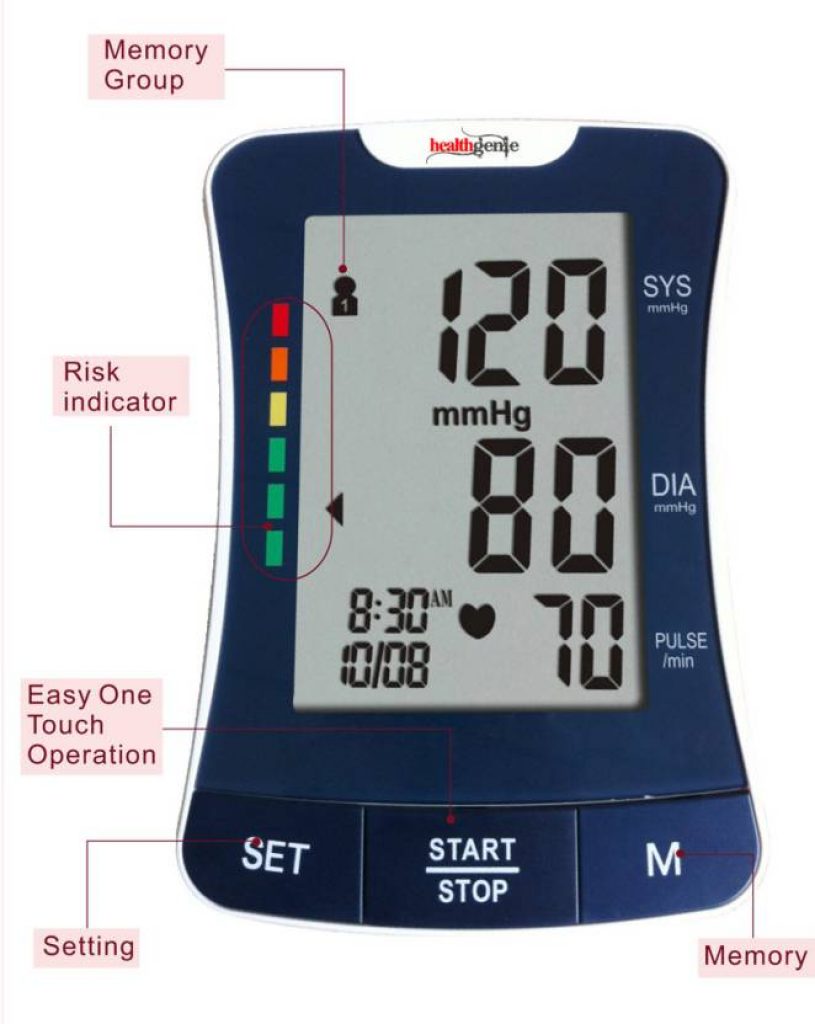 Compare & Buy Healthgenie BP Monitor digital Upper arm BPM 03 Automatic ...